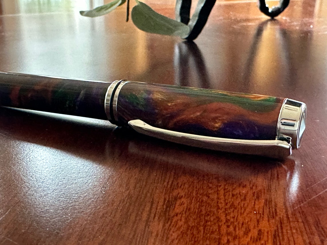 Rollerball Pen Gift Lava Explosion Alumilite Corporate - Etsy