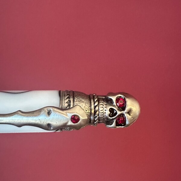 Skull With Red Eyes - Etsy