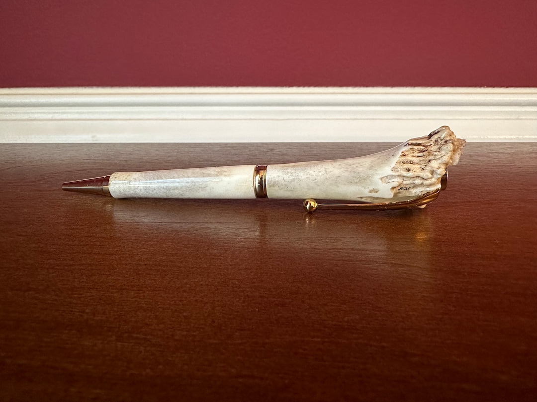 Deer Antler Pen - Hunter Gift Idea - Hunting Enthusiast - Handmade Gift ...
