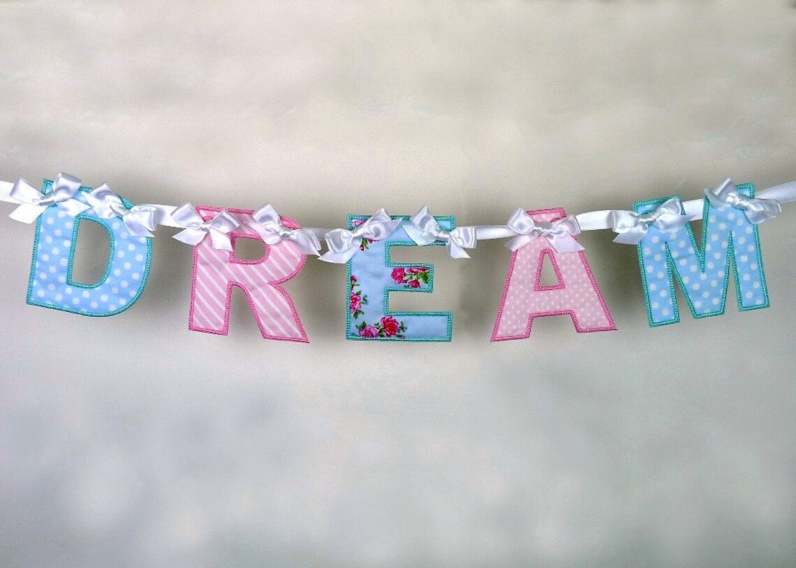 Fabric Letter Banner - Custom - Etsy