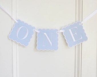 First Birthday Boy Birthday Banner ONE Birthday Banner ONE Highchair ...