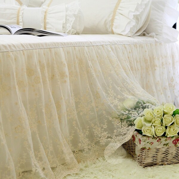 Lace Dust Ruffle - Etsy