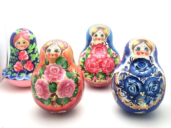 Musical Roly Poly Matryoshka Musical Toy Russian Tilting Doll - Etsy
