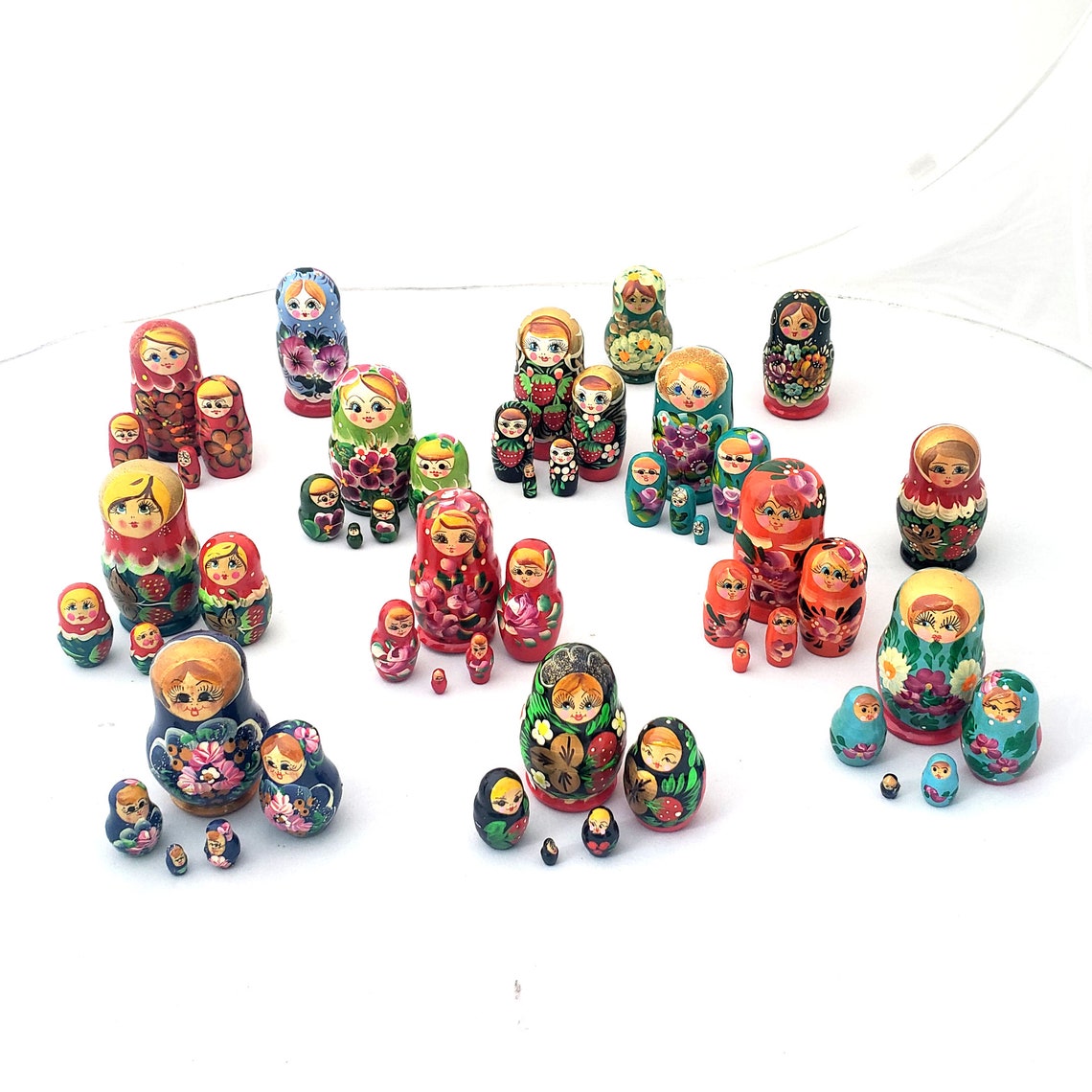 Traditional Hand Painted Nesting Dolls Set One Small - Etsy