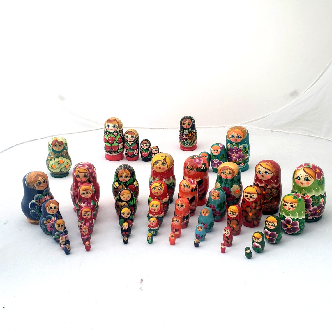 Traditional Hand Painted Nesting Dolls Set One Small - Etsy