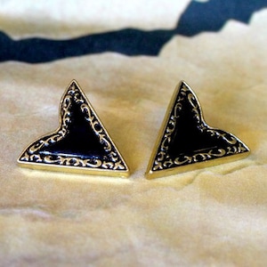 Silver & Gold Western Collar Tips- Screw Post Attachment - Etsy