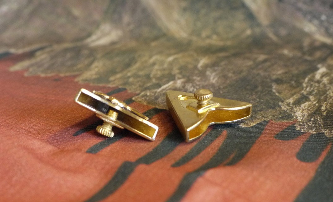 Silver & Gold Western Collar Tips- Screw Post Attachment - Etsy