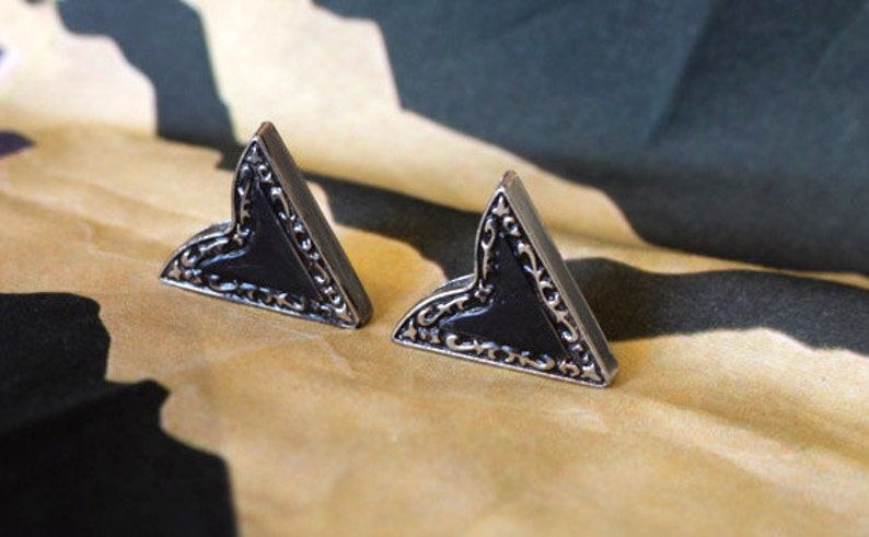 Silver & Gold Western Collar Tips- Screw Post Attachment - Etsy