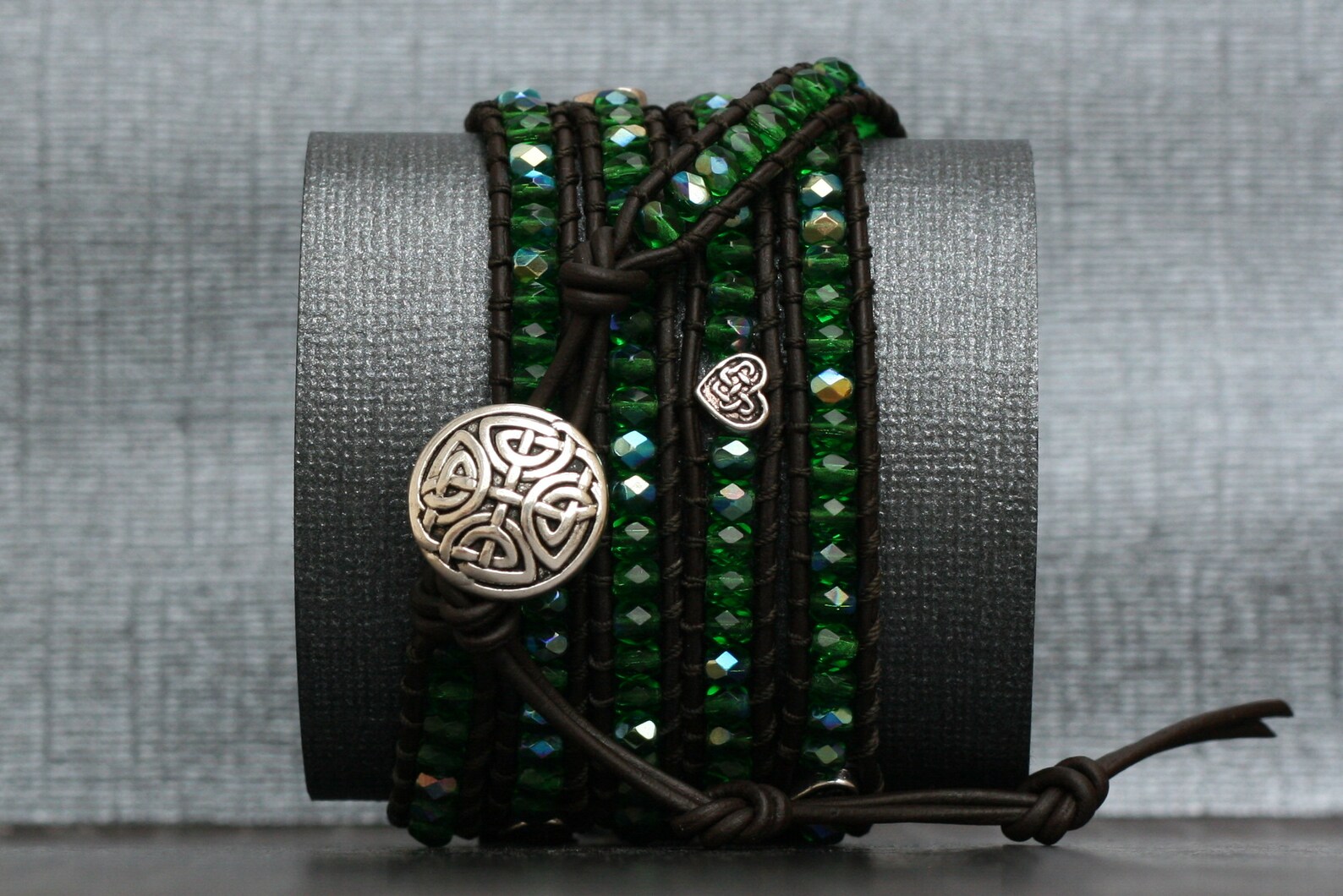 St. Patrick's Day Jewelry Wrap Bracelet Emerald Green - Etsy