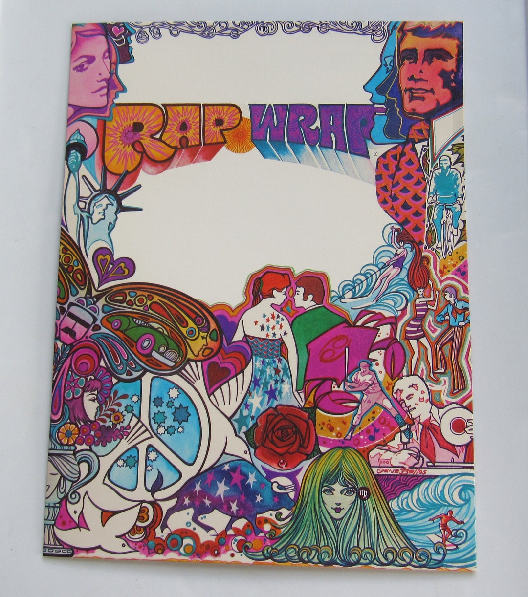 Vintage Super Groovy Gene Bellos School Folder NEW Unused 1970's ...