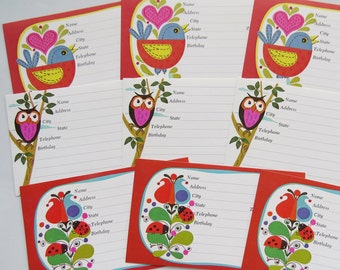 Index Address Cards - Etsy