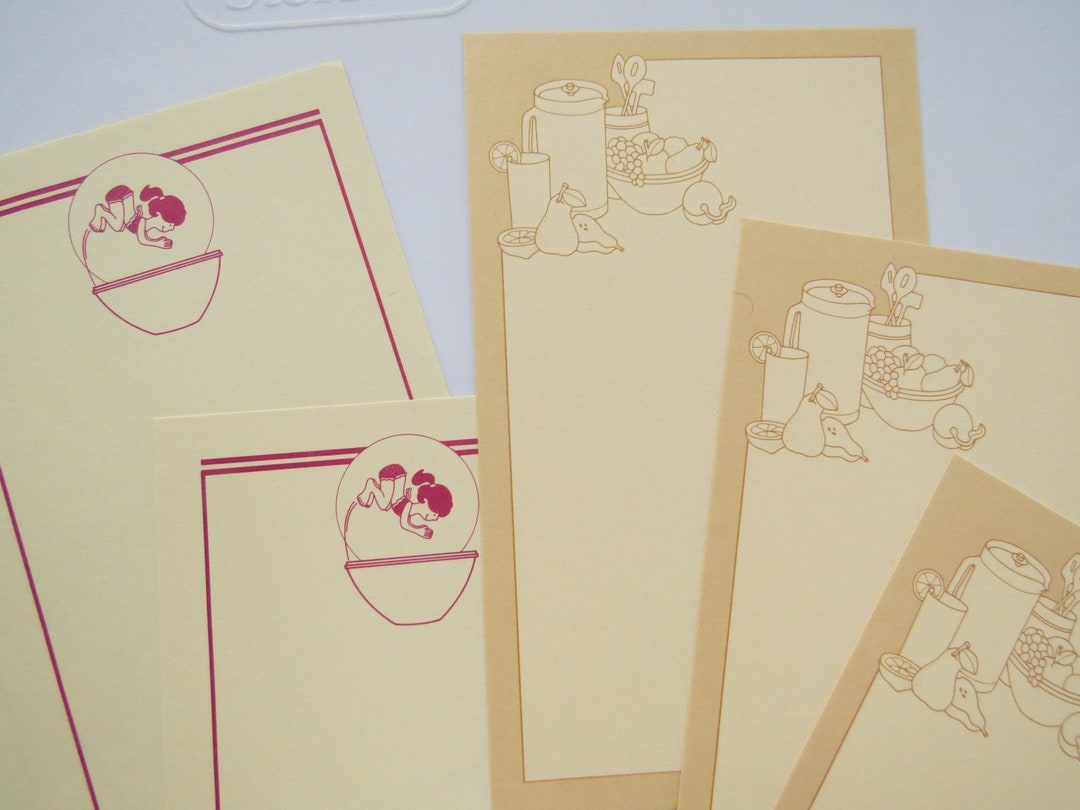 Vintage Tupperware Memo Sheets Cards That's A Bowl Pitcher Tumbler 70's ...
