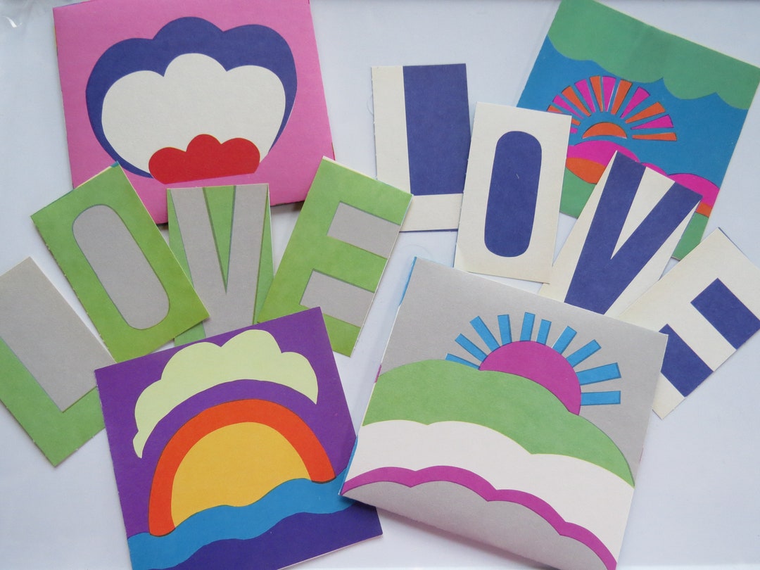 Vintage Stationery ~ Fold a Notes ~*~ 60's Mod ~*~ Pop Art ~*~ Unique ...