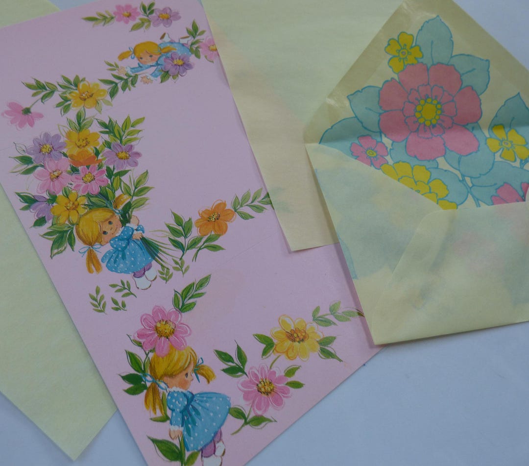 Vintage Stationery ~ Fold a Note & Letter Set ~ 60's Mod ~*~ Little ...