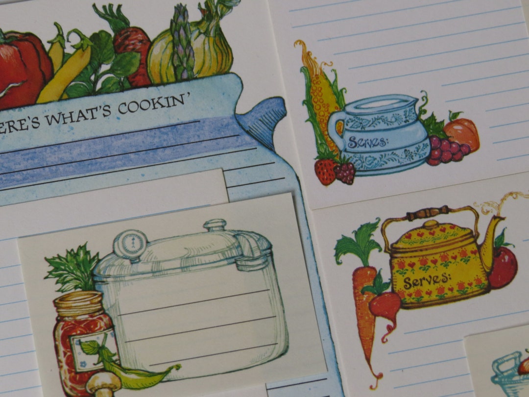 Vintage Current Labels & Recipe Cards ~ Ephemera ~ Kitchen Heirloom ...