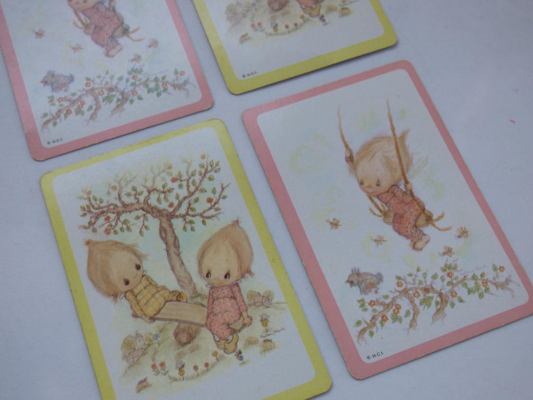 Vintage Ephemera Lot ~ Betsey Clark Children ~ Playing Cards ~ Collage Journal Planner ~ Swaping ...