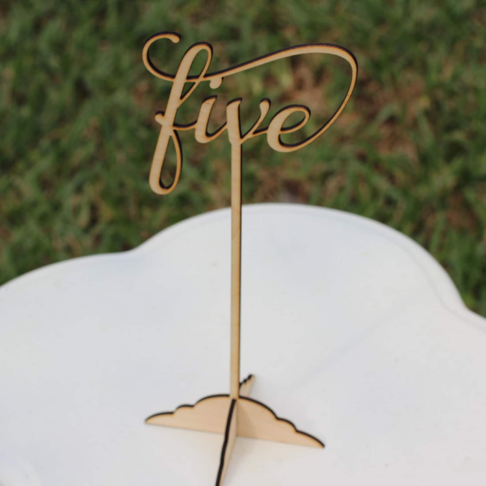 Rustic Table Numbers With Stand Wedding Rustic Table Numbers | Etsy