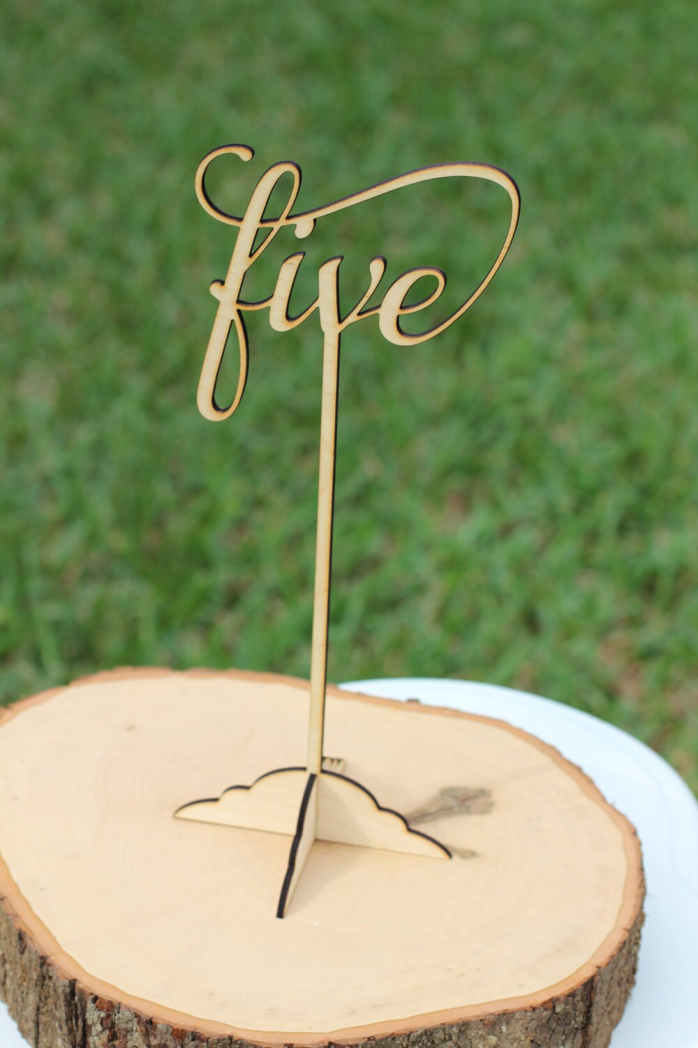 Rustic Table Numbers With Stand Wedding Rustic Table Numbers | Etsy