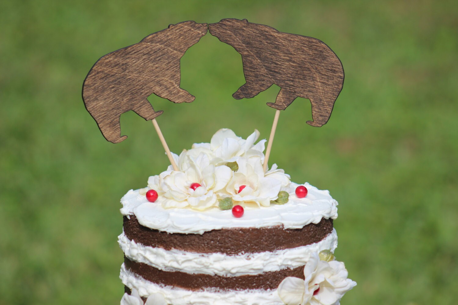 Bear Cake Topper Cupcake Topper Personalized Wedding - Etsy