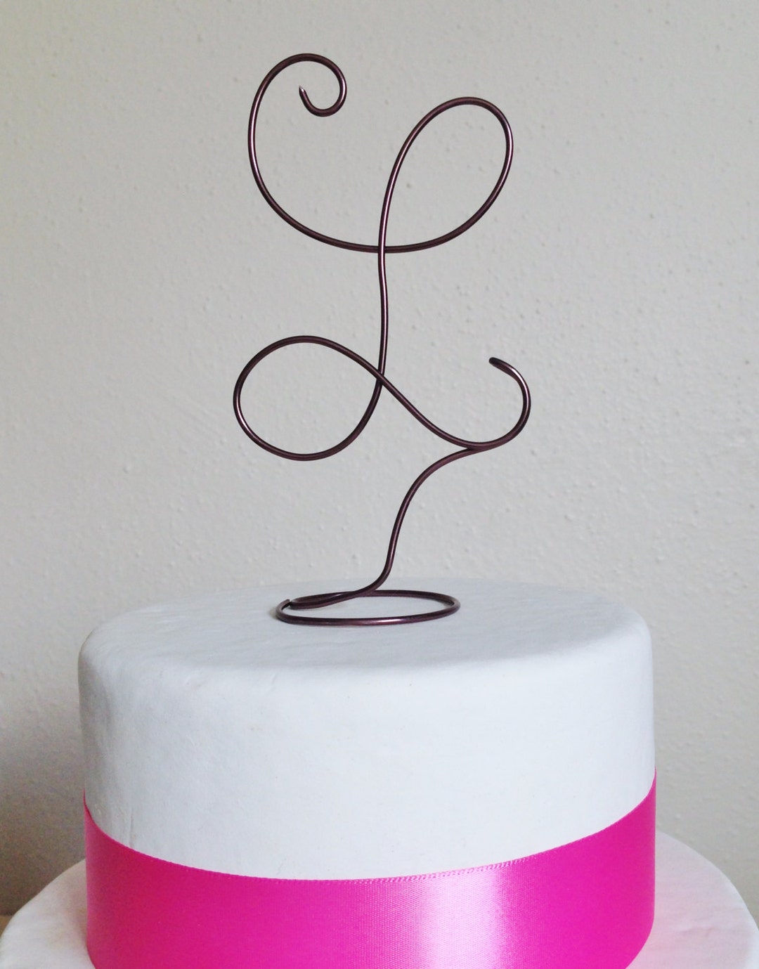 Wire Personalized Monogram Wedding Cake Toppers - Beach Wedding ...