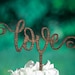 Rustic LOVE Wedding Cake Topper | Wooden Cake Topper | Engagement Cake ...