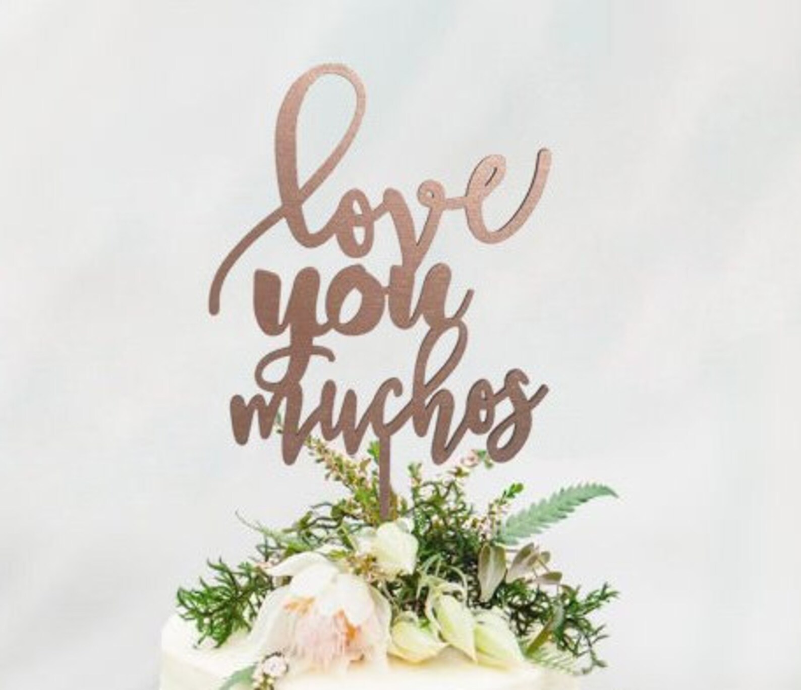 Love You Muchos Wedding Cake Topper - Cake Toppers - Rustic Country ...