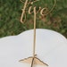 Rustic Table Numbers With Stand Wedding Rustic Table Numbers Table ...