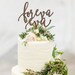 Rustic FOREVA EVA Wedding Cake Topper Forever Ever Cake Toppers Rustic ...