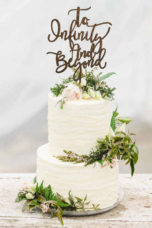 To Infinity and Beyond Wedding Cake Topper Cake Toppers | Etsy