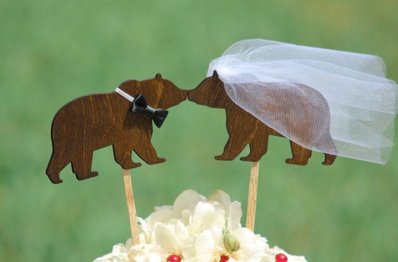 Bear Cake Topper Personalized Cupcake Topper Personalized - Etsy