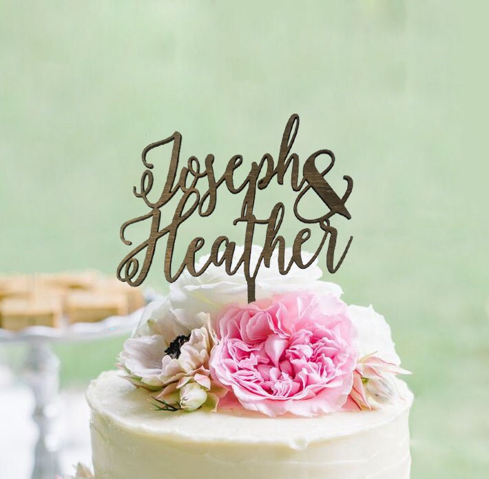 Rustic Personalized Name Cake Topper Decoration Beach | Etsy