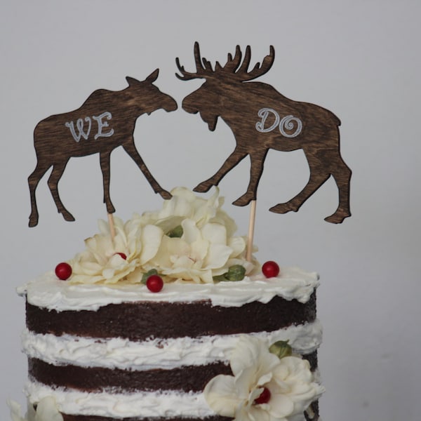 Moose Cake Toppers - Etsy