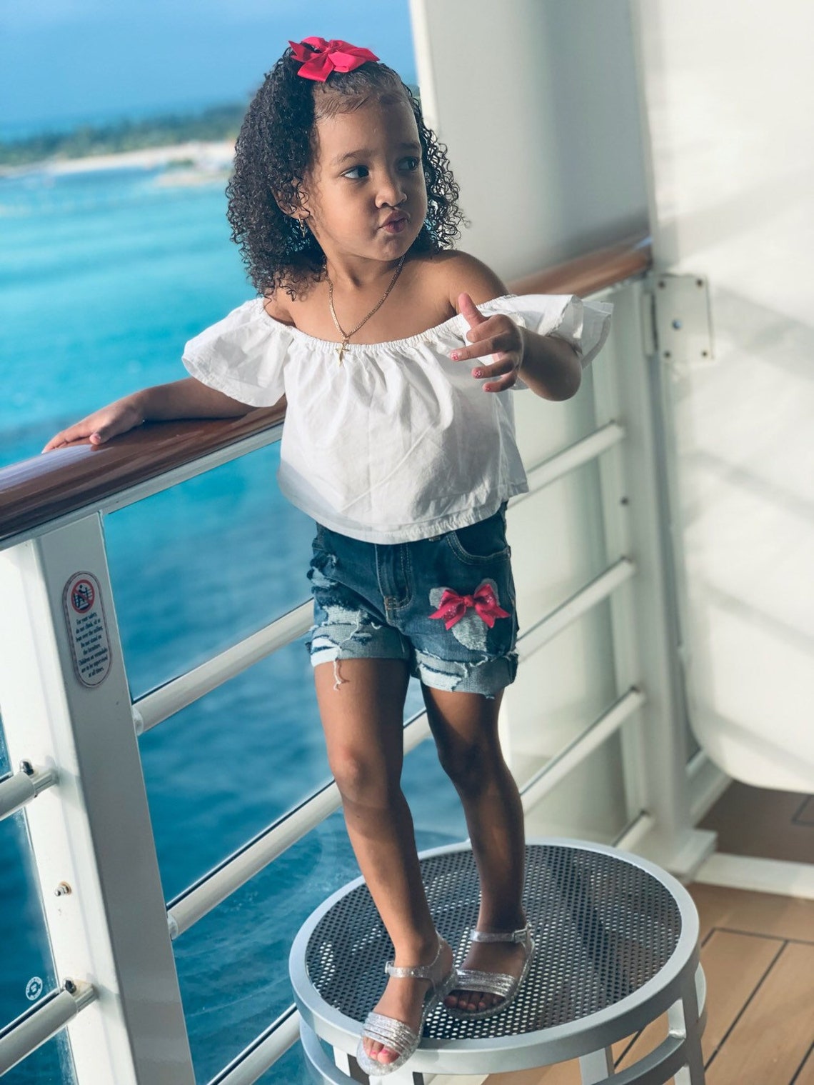 Minnie Inspired Distressed Toddler and Baby Shorts Girls | Etsy