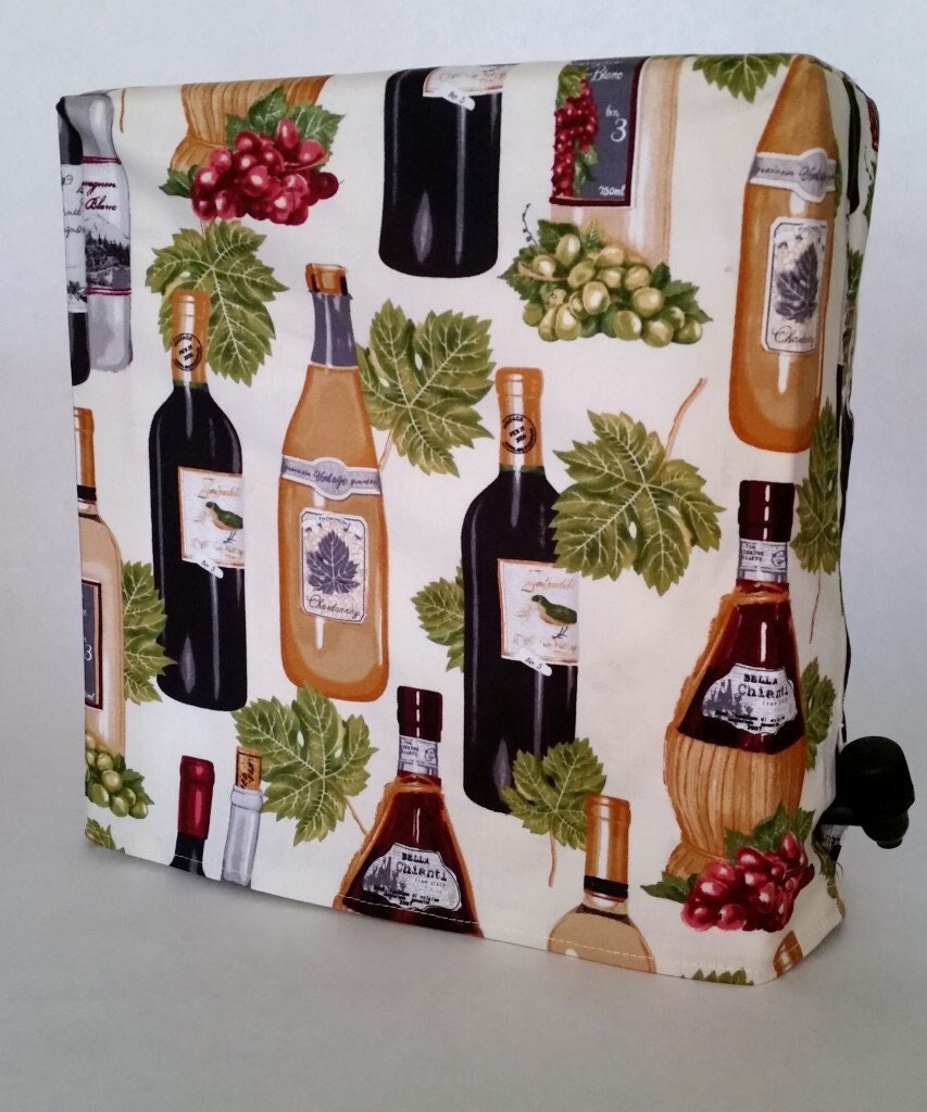 Washable Boxed Wine Cover: Decorative Cotton Fabric, Wine ID Tags - Etsy