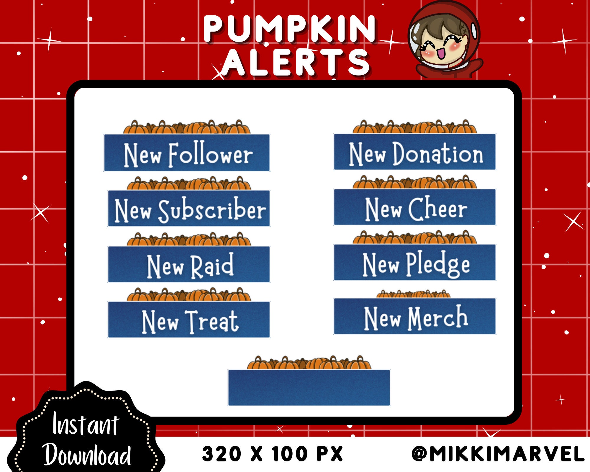 Animated Pumpkin Patch Overlay Package for Twitch Streamers - Etsy