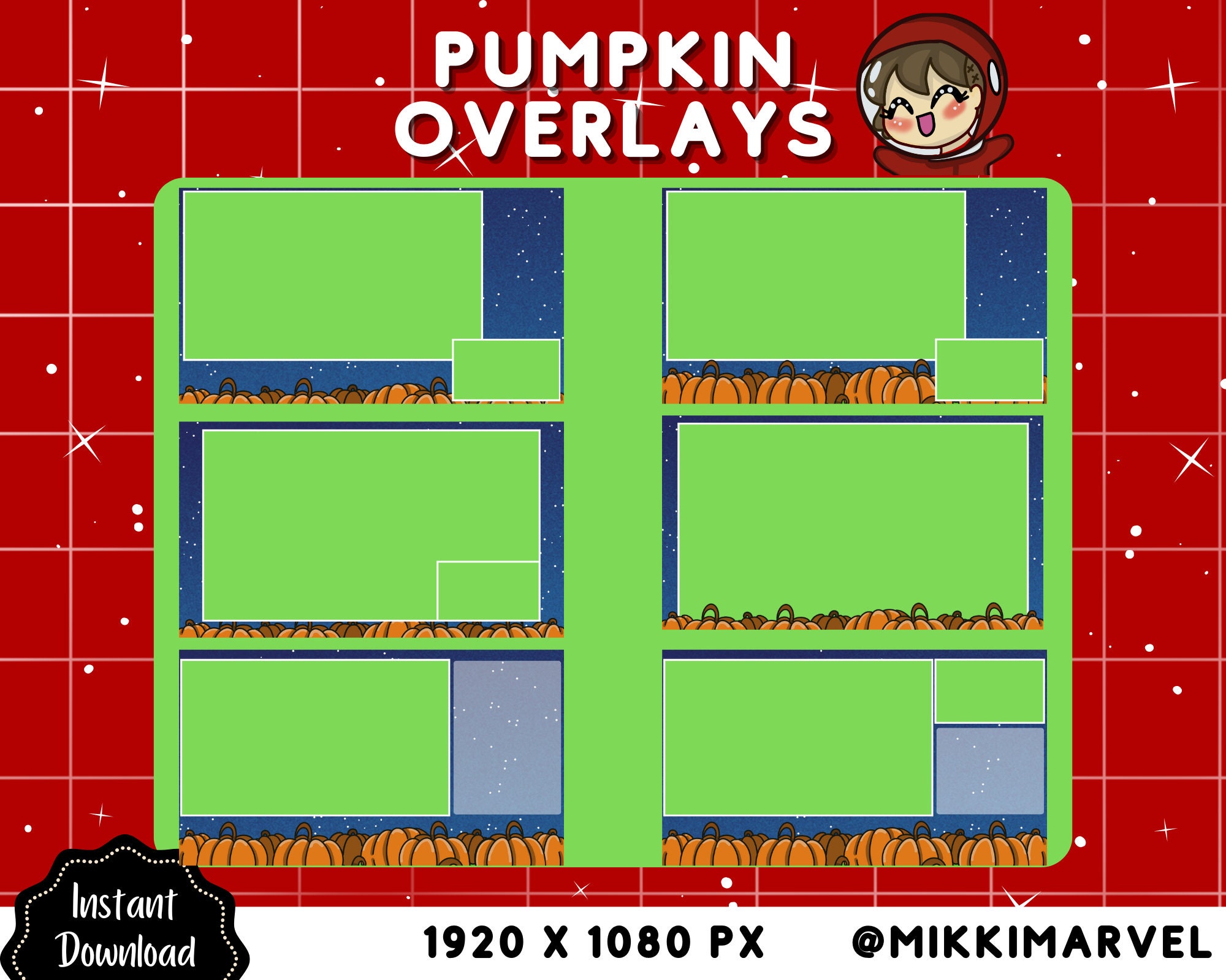 Animated Pumpkin Patch Overlay Package for Twitch Streamers - Etsy