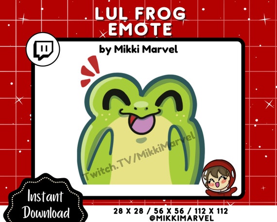 Lol Frog Emote for Twitch Streamers - Etsy