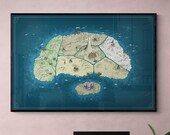 One Piece Wano Country Map Poster - Etsy