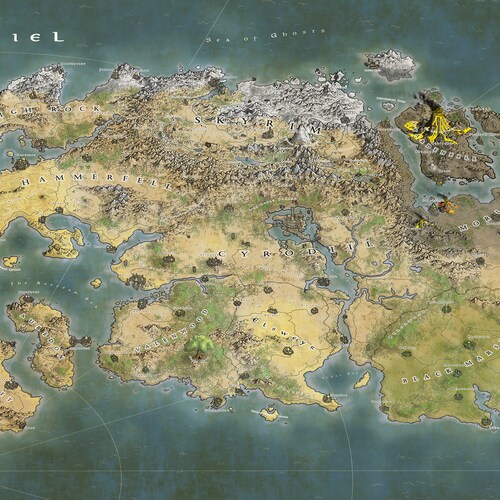 The Legend of Zelda: the Wind Waker World Map Poster - Etsy