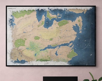 Dragon Age Thedas A1 and A2 Sized Map With Highly Detailed City ...