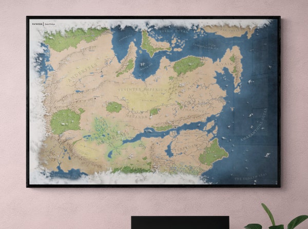 Faerun Map From Forgotten Realms Poster - Etsy
