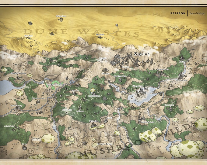 One Piece Wano Country Map Poster - Etsy