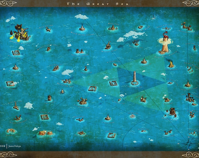 One Piece Wano Country Map Poster - Etsy