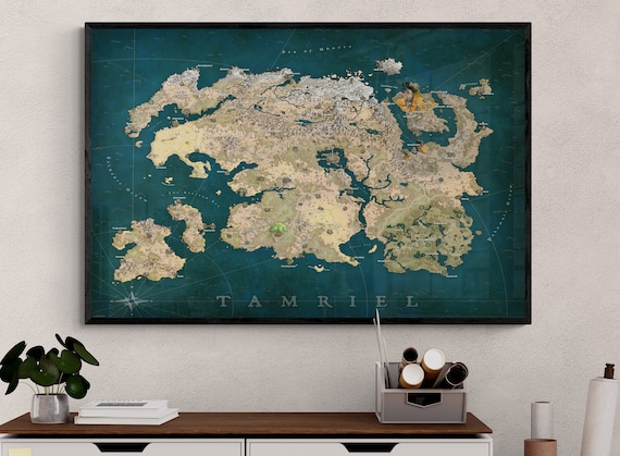 Mapa De Tamriel Em Alta Resolucao Tamriel In Game Maps In HD At