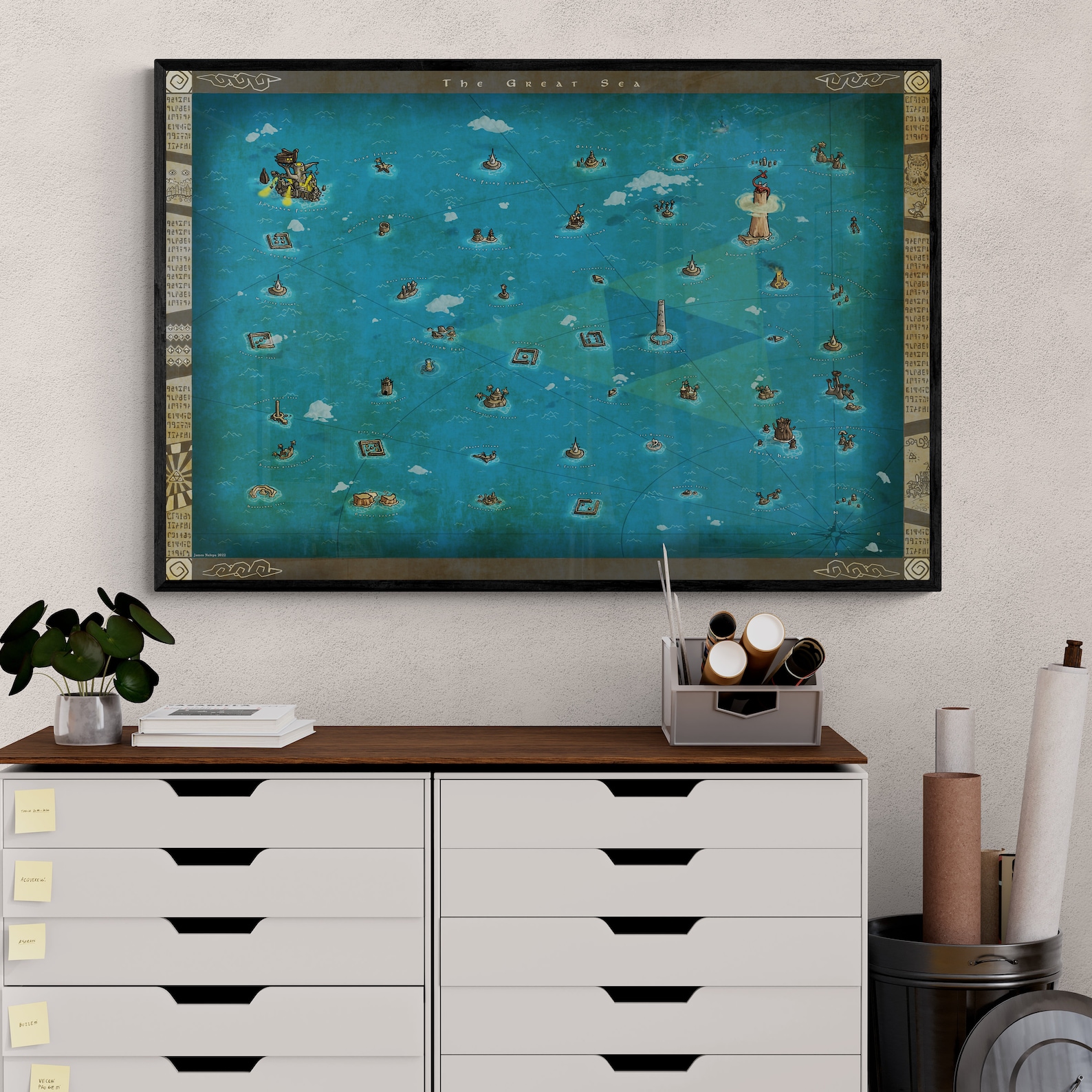 The Legend of Zelda: the Wind Waker World Map Poster - Etsy