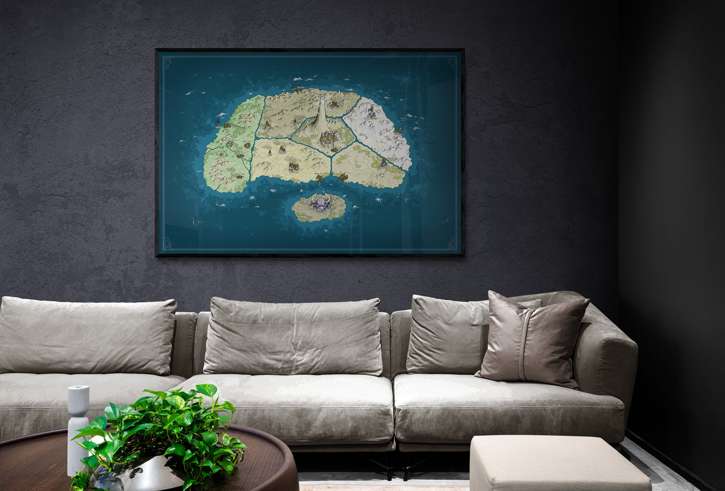 One Piece Wano Country Map Poster - Etsy
