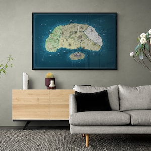 One Piece Wano Country Map Poster - Etsy Norway