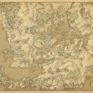 Faerun Map From Forgotten Realms Digital Download - Etsy