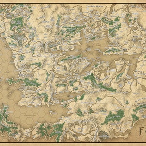 Faerun Map From Forgotten Realms Digital Download - Etsy