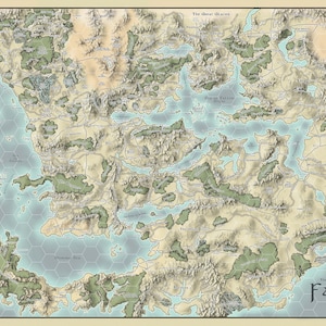Faerun Map From Forgotten Realms Digital Download - Etsy